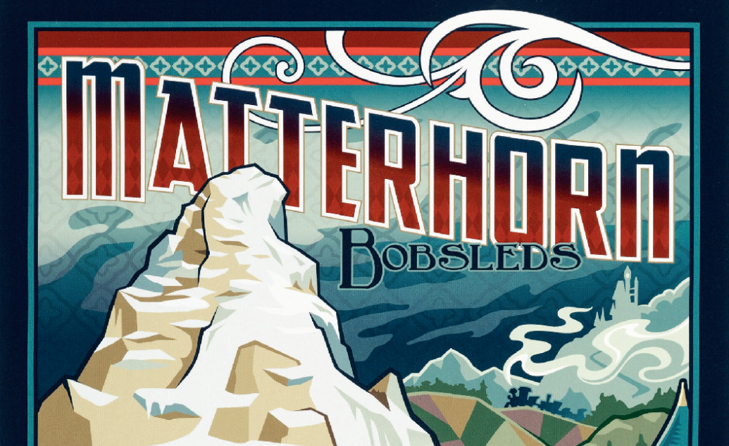 Matterhorn Disneyland Poster Disneyland Matterhorn Attraction Poster