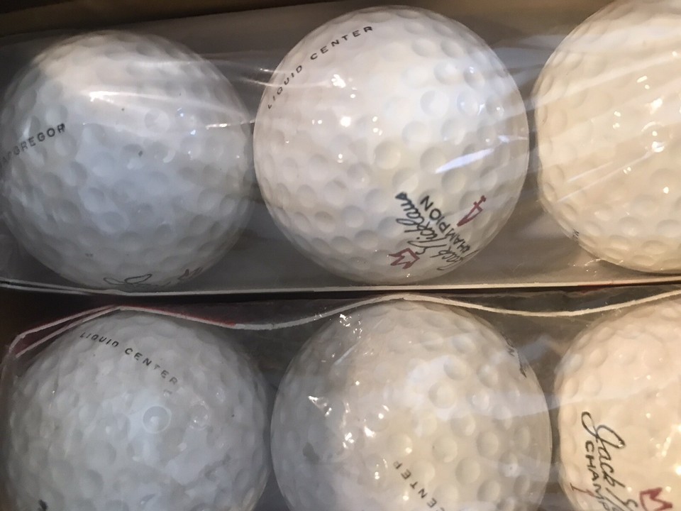 VERY RARE JACK NICKLAUS GOLF BALL SET + MACGREGOR PUTTER COVER ...