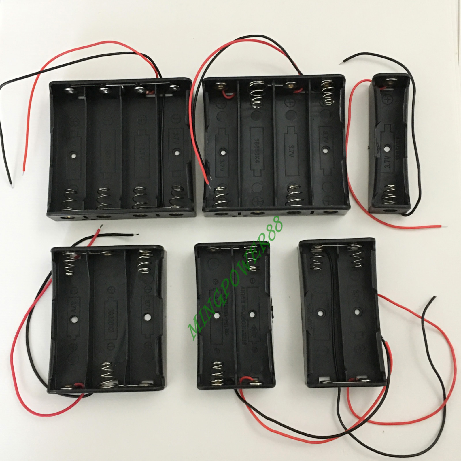 Plastic storage holder connecting case box for 1S 2S 2P 3S 4S 4P18650 ...