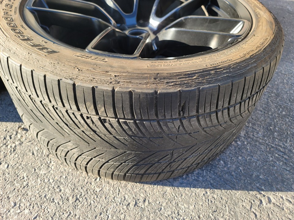 20x10.5 Dodge Charger Challenger SRT Hellcat Replica Wheels Rims Black ...