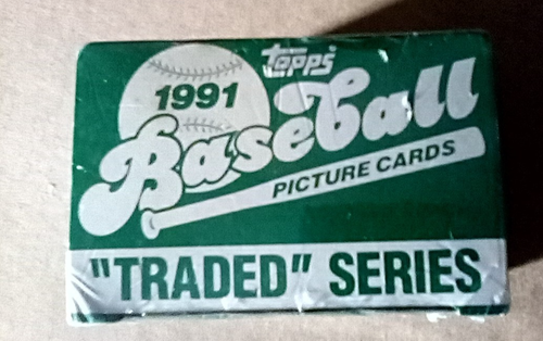 1991 TOPPS BASEBALL TRADED CARD SET - 132 CARDS Sealed Box | eBay