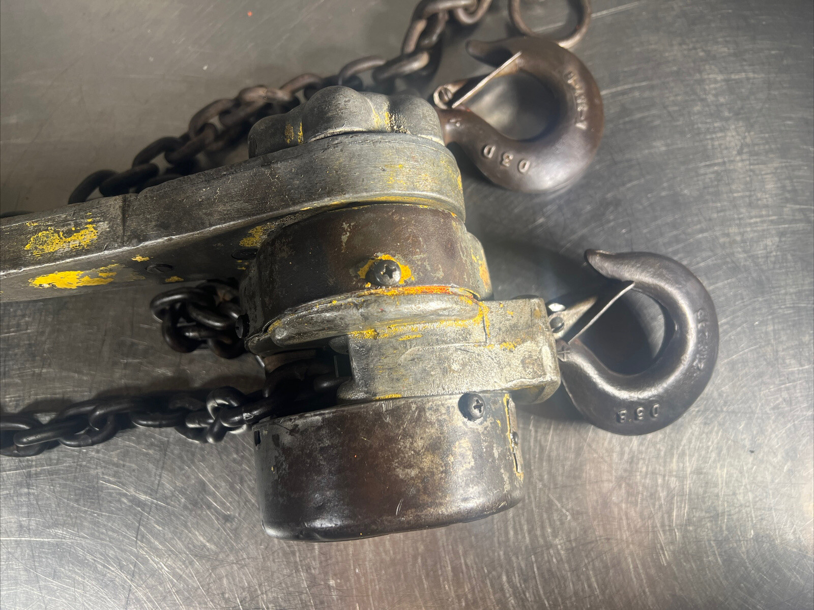 Tugit 1 Ton Ratchet Chain Hoist Come-A-long Winch Rigging. Item ID #3 ...