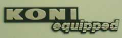 Koni Equipped Badge decal sticker Vintage Genuine from factory | eBay