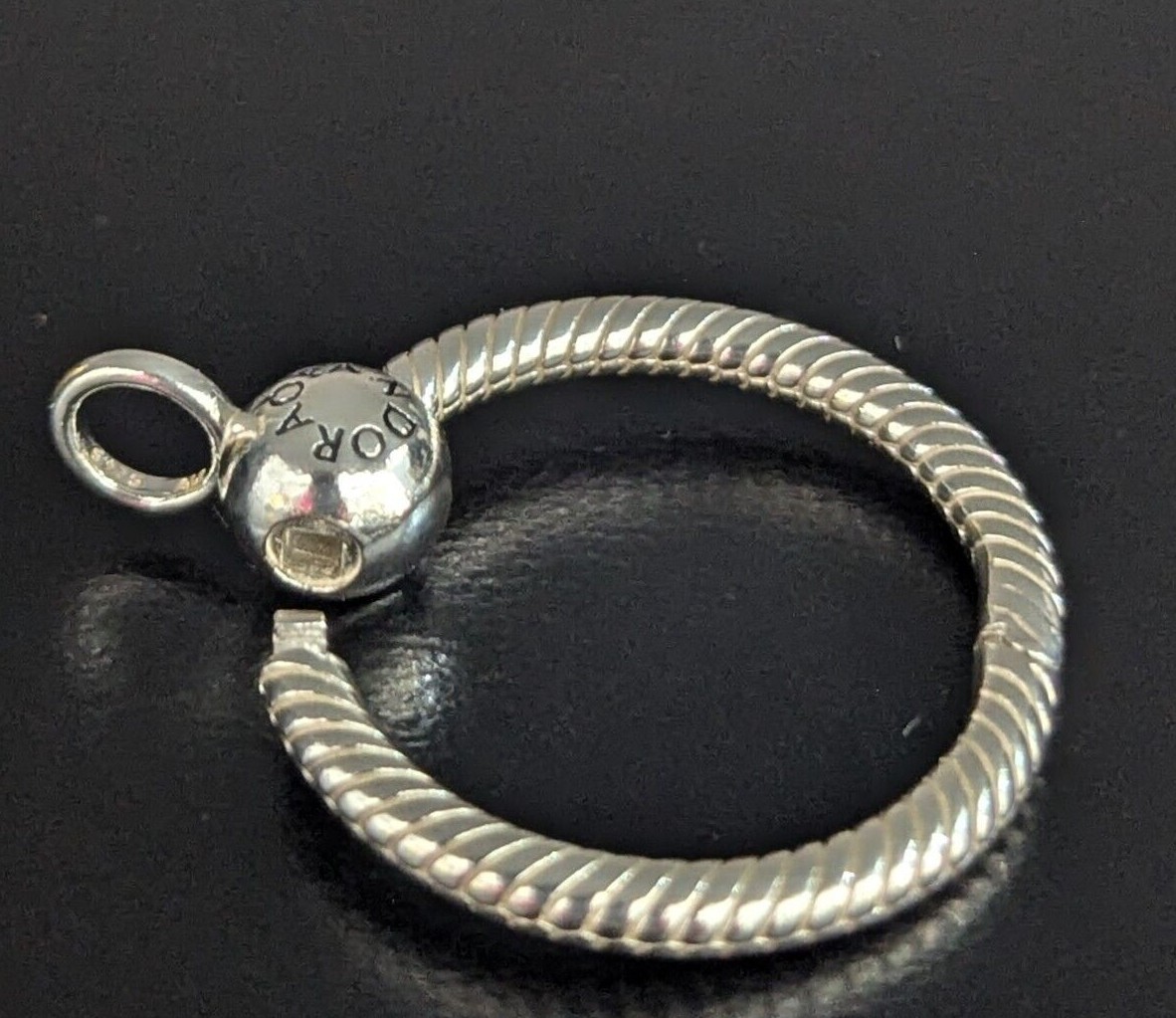 100% Authentic PANDORA 925 Moment O Pendant Charm Holder 398296 398256 ...