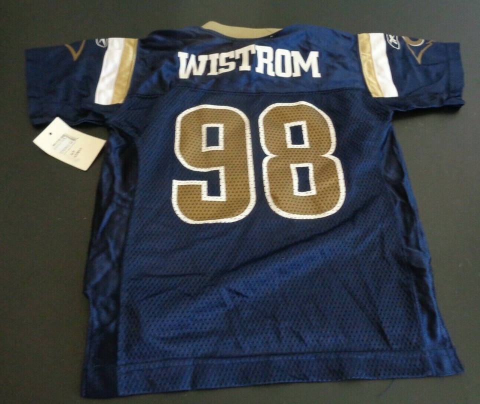GRANT WISTROM St. Louis RAMS Football REEBOK Little Boys MEDIUM 5-6 ...