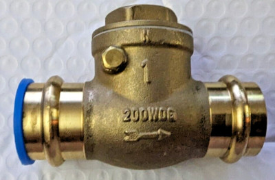 1" Lead Free Brass Swing Check Valve Press Connections Pipe Fitting USA ...