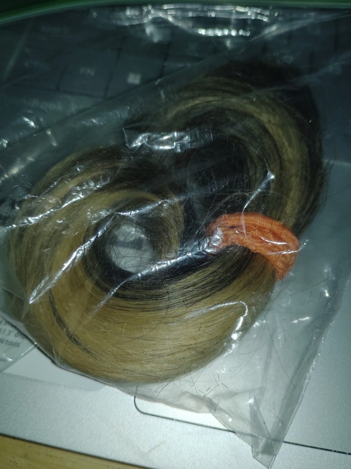 Brown/Light Brown Cut Ponytail Human Hair For Doll Hair | eBay