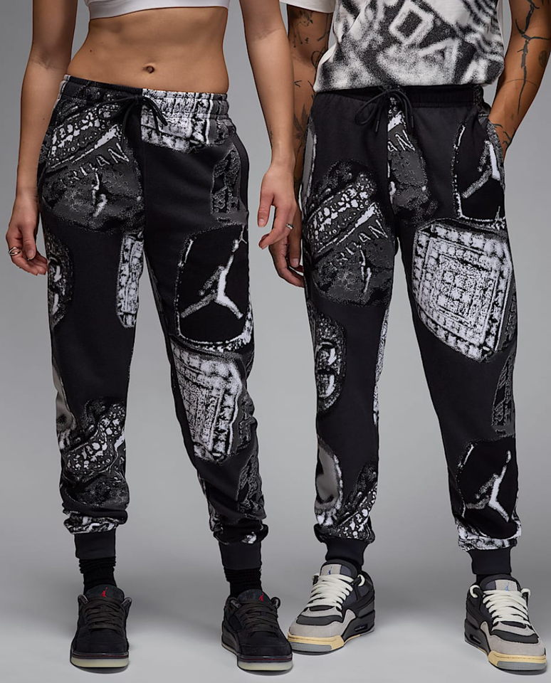 Nike Air Jordan MVP Printed Fleece Pants Joggers Black SZ S-L Men's ...