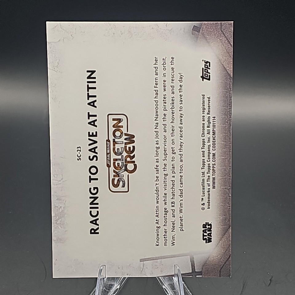 2025 Topps Chrome Star Wars Racing To Save At Attin Skeleton Crew SC-23 ...