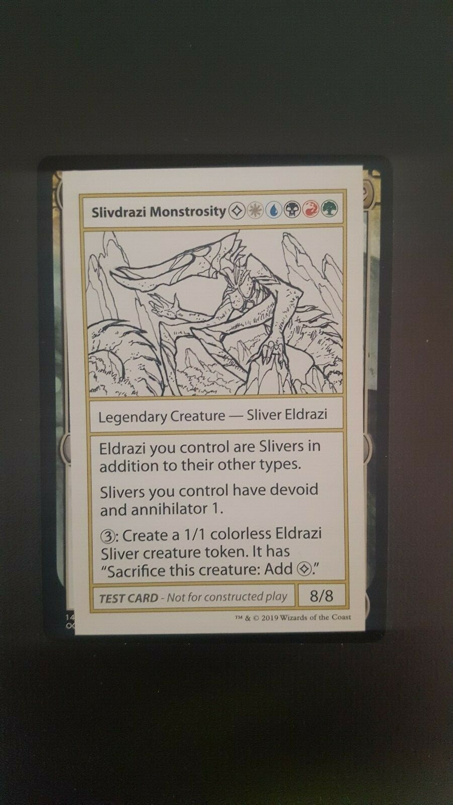 1x Slivdrazi Monstrosity (No PW symbol) Mystery Booster Playtest NM MTG ...