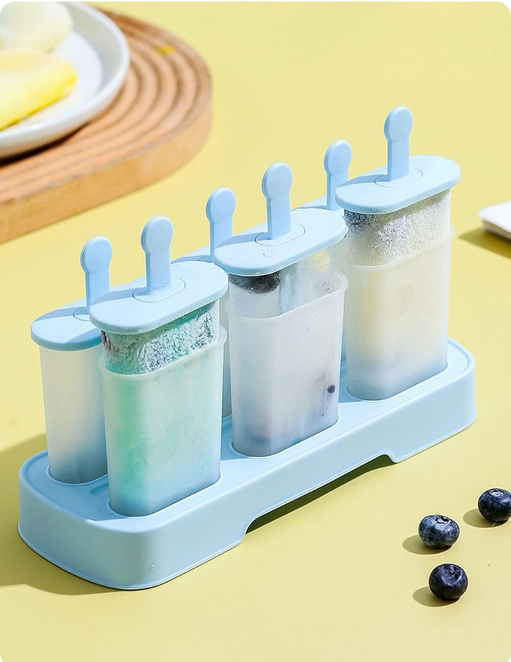 Popsicle Molds Set 6 Pieces Ice Popsicle Maker-Bpa Free,Easy-Release ...