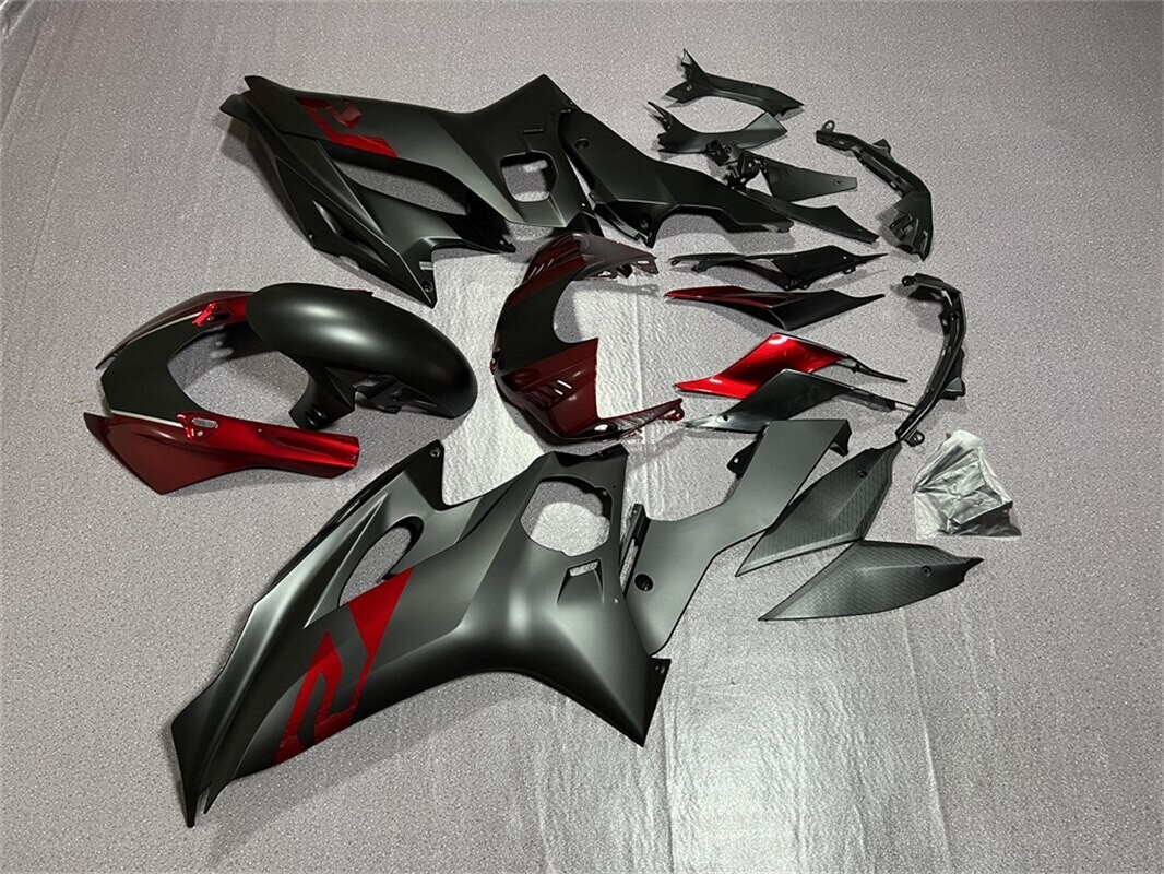 Matte Black Red Fairing Kit for Yamaha YZF R6 2017-2021 ABS Injection ...