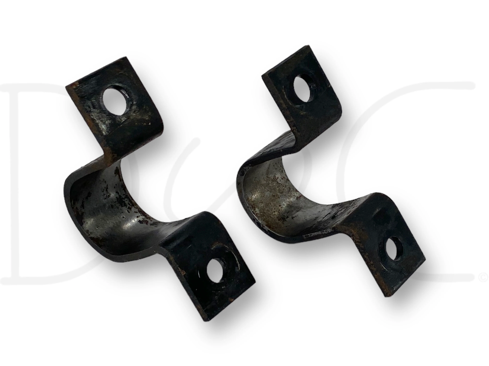 99-04 Ford F250 F350 2WD Front Axle Sway Bar Bushing Brackets Bracket ...