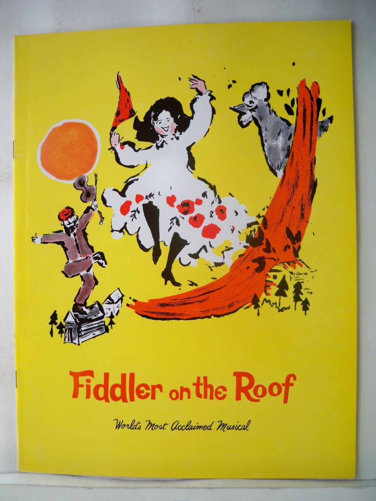FIDDLER ON THE ROOF Souvenir Program HERSCHEL BERNARDI / MARIA ...