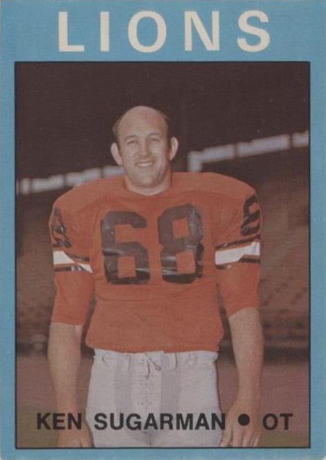 1972 O-Pee-Chee Canadian Football League - Ken Sugarman #51 for sale ...