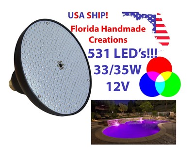 12V 33W Swimming Pool RGB Color Changing LED Light for Pentair Hayward ...