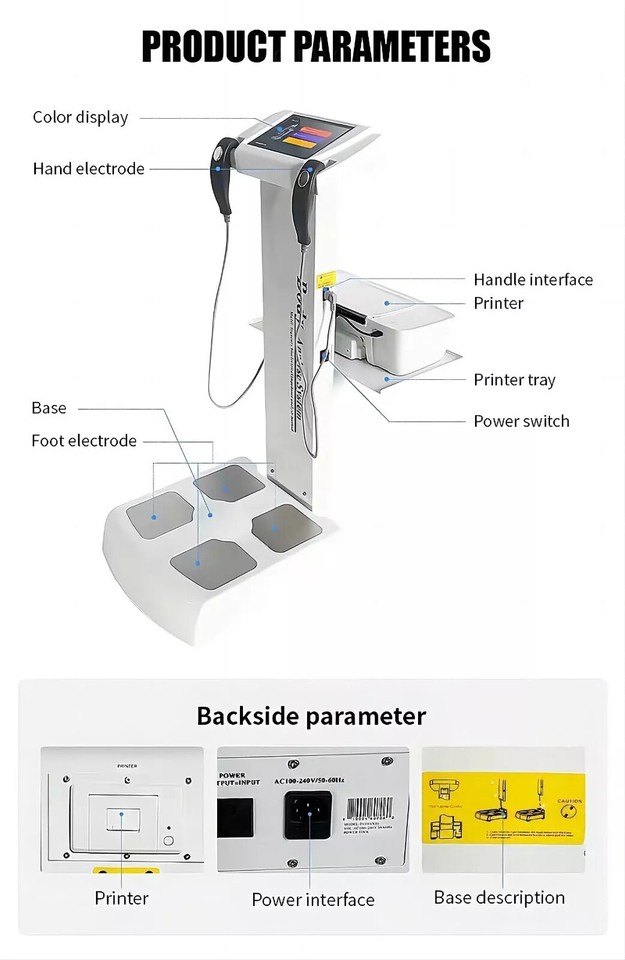 inBody Health Analyzer Machine Body Composition Scan Fat Scale Weight ...