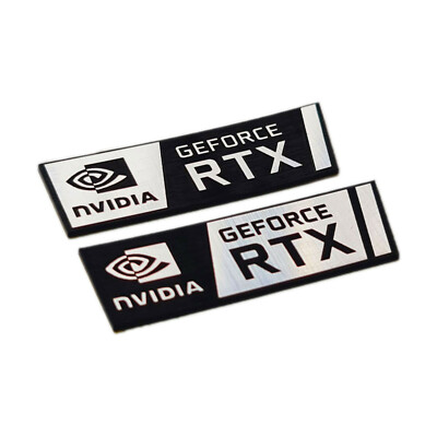 nVidia RTX - Sticker Set, Case, Badge, Decal - Two Emblems - nVidia ...