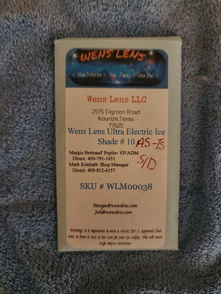 Wens lens original, azure, and electric ice scratch and dent product | eBay