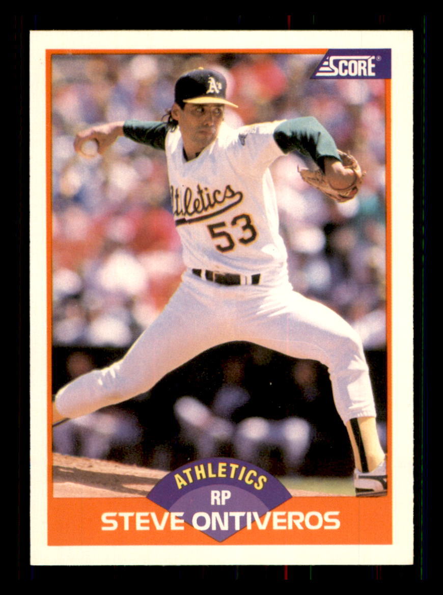 1989 Baseball 1989 Score Steve Ontiveros Oakland Athletics #337 1 | eBay