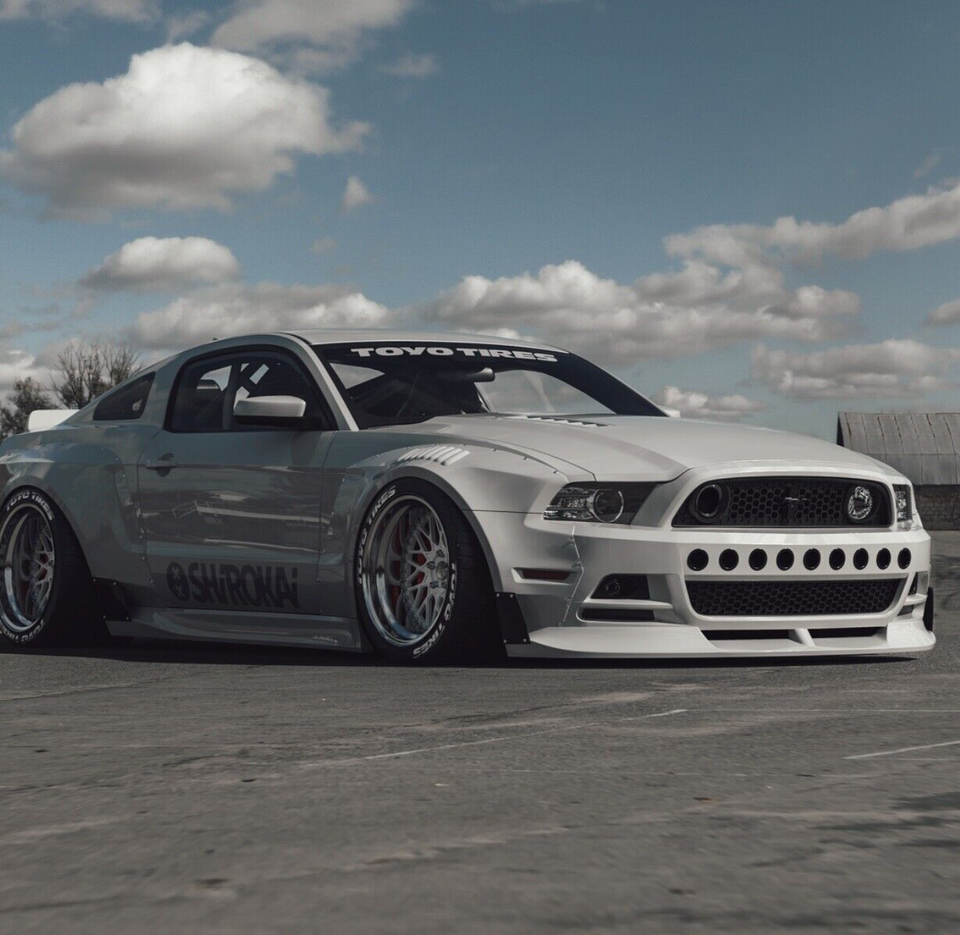 SHIROKAI Ford Mustang S197 (2013-2014) Widebody kit | eBay