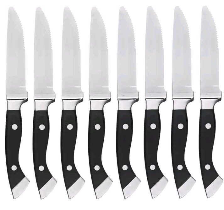 12 LONGHORN STEAKHOUSE STEAK KNIVES With Longhorn Logo Heavy Premium ...