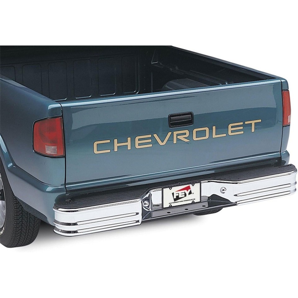 76001 FEY Step Bumper Face Bar Rear for Chevy Pickup S10 Truck Hardbody ...