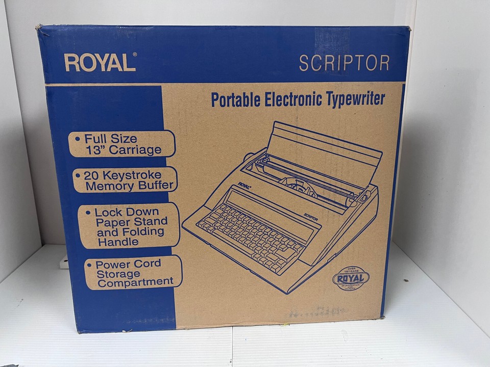Royal Scriptor 13" Portable Electronic Typewriter | eBay