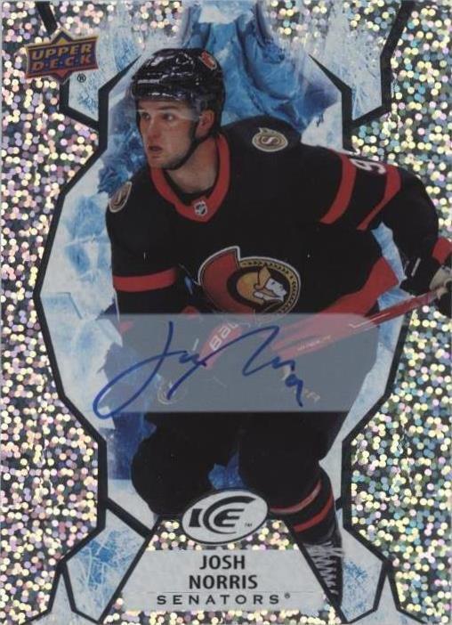 2021-22 Upper Deck Ice - Josh Norris #67 White Snowflake Autographs (AU ...