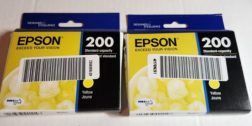 Epson Ink 200 Standard Yellow Ink Cartridges lot of 2 10343901148| eBay