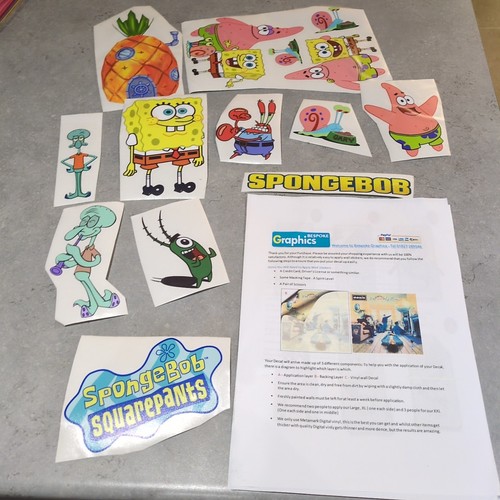 SpongeBob Square pants Car Or Home Vinyl Decals | eBay