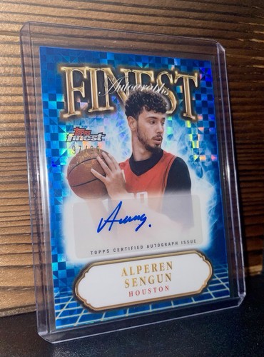 2024-25 Topps Finest Alperen Sengun Finest Blue Geometric Refractor /99 ...