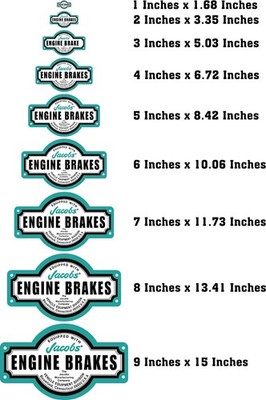 Jacobs Vintage Original Jake Engine Brakes Sticker Decal | eBay