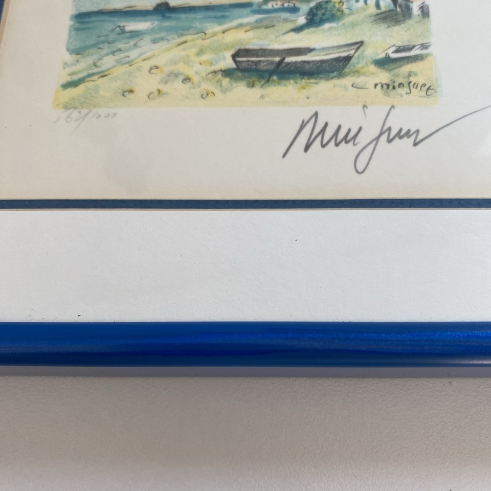 Rare Original Alexandre Minguet Lithograph Print Signed and Framed | eBay
