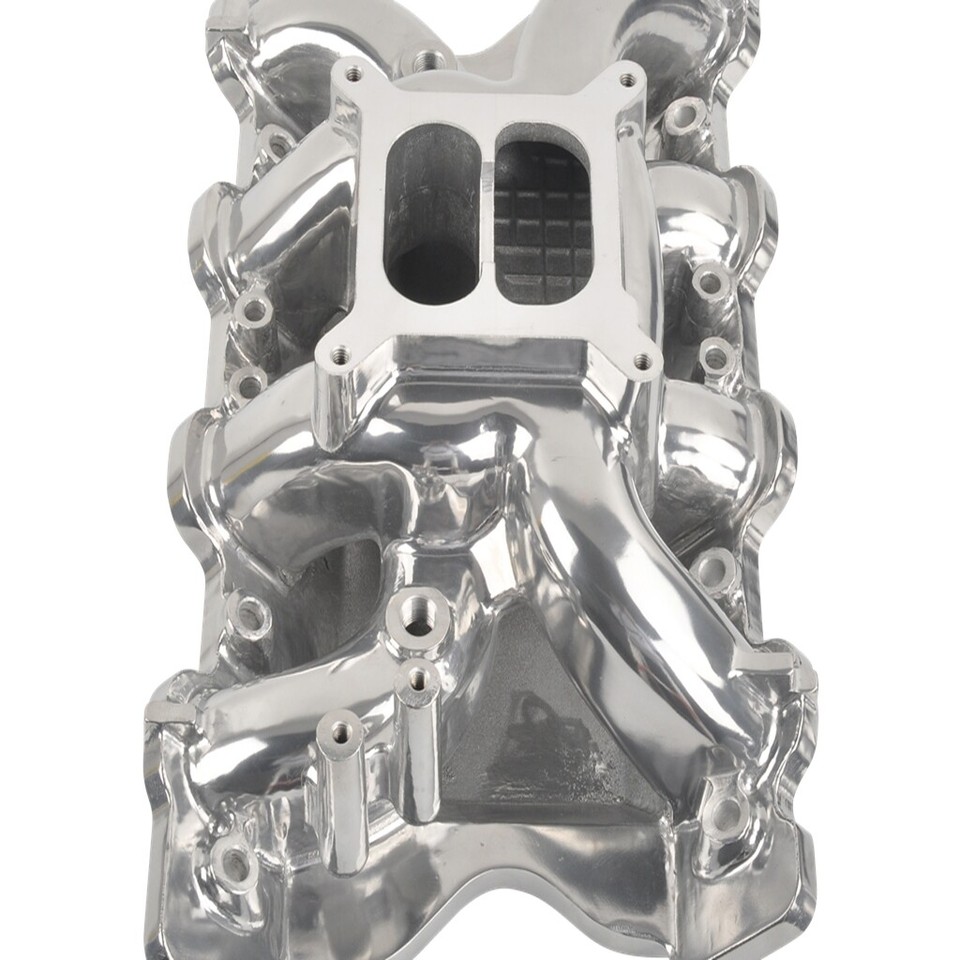 Intake Manifold Polished Air Gap Dual Plane For Ford 351C Cleveland ...