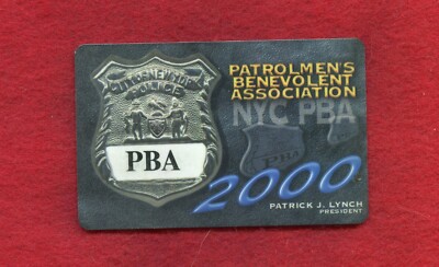 vintage 2000 NYPD PBA CARD MEMBERSHIP ID | eBay