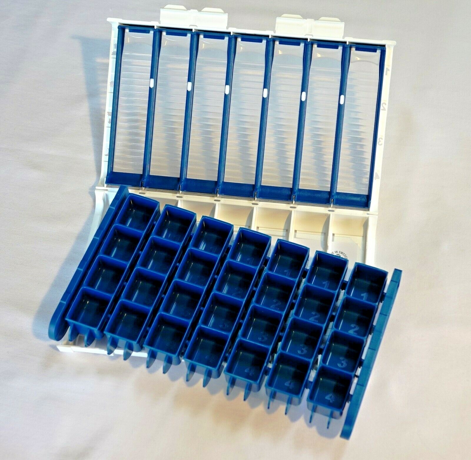 Pivotell Weekly Pill Medication Organiser - with easy open roller ...