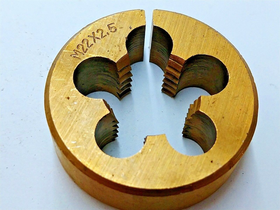 M22 x 2.5mm Die M22 - 2.5 Right Hand Threading tool 22mm Titanium ...