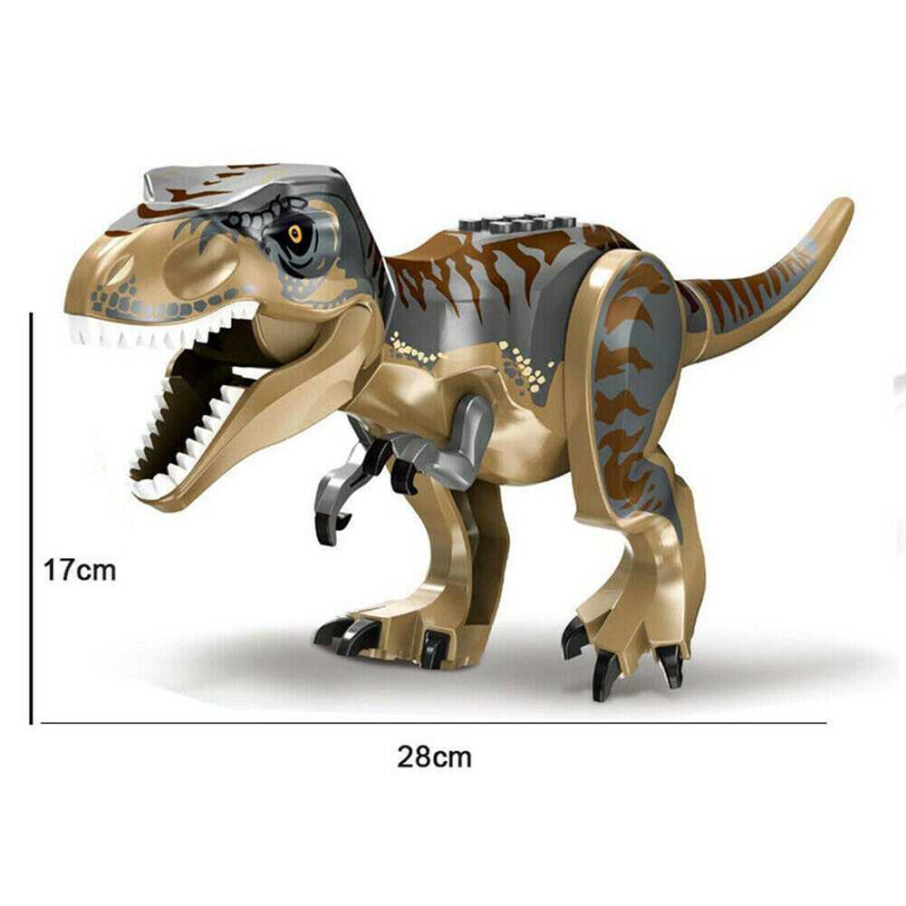 2 Pcs Large Dinosaur Figure Big Size Indominus T Rex Blocks Fit Le-go ...