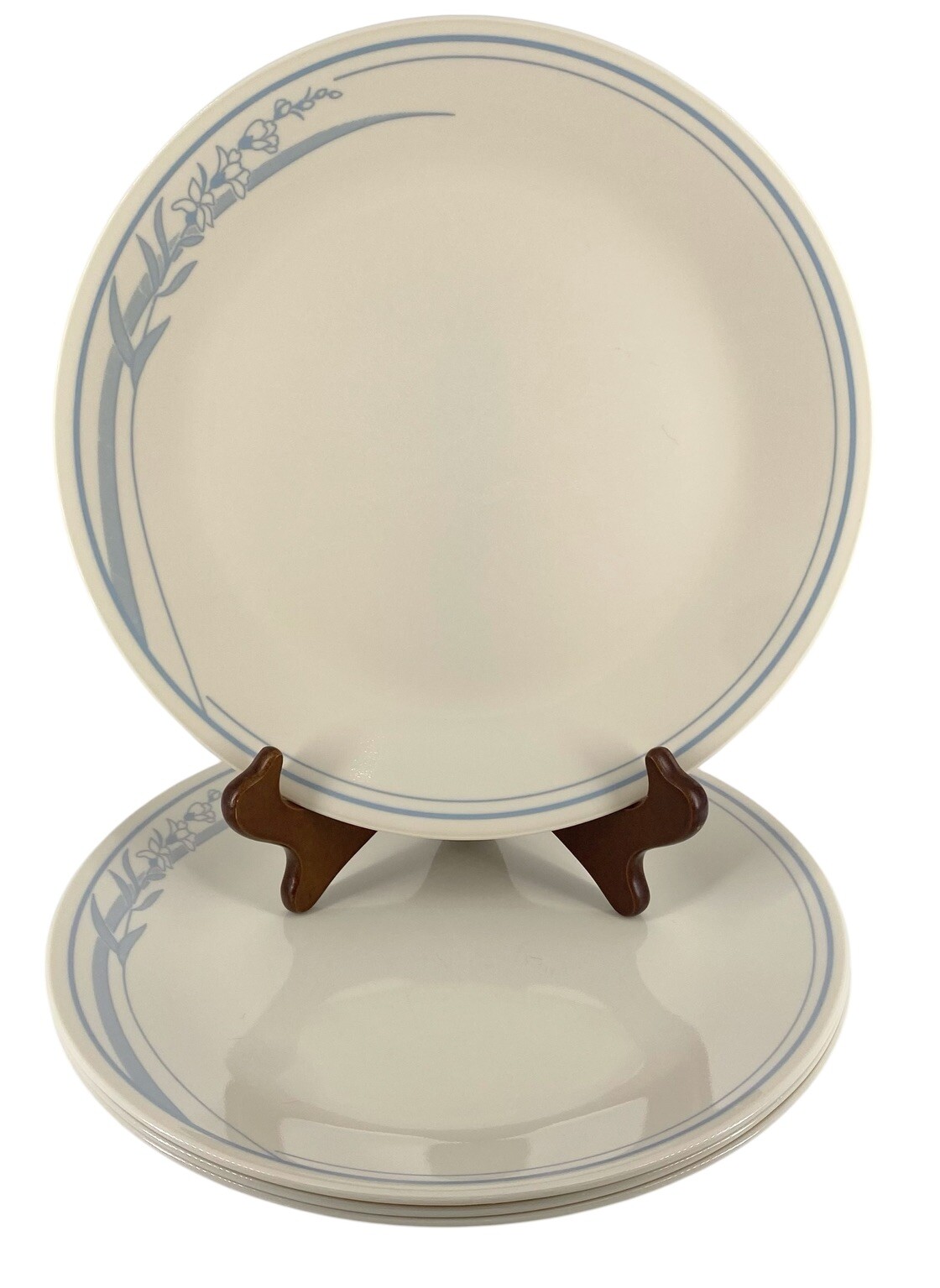 Vtg Corelle Blue Lily Cream 10 1/4” Dinner Plate Sandstone Beige Floral ...