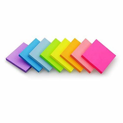 Sticky Notes 2x2 Inch Bright Colors Selfstick Pads 24 Pads/pack 60 ...