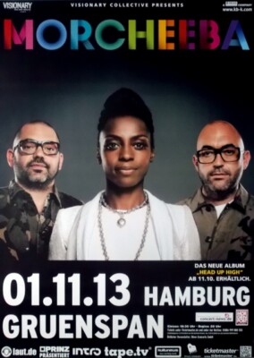 MORCHEEBA - 2013 - Plakat - In Concert - Head Up High Tour - Poster ...