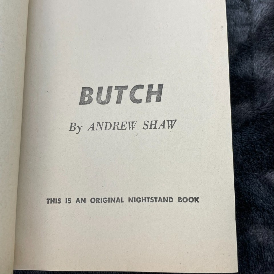 Vintage Pulp Sleaze Paperback GGA Butch Andrew Shaw 1962 Lesbian ...