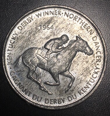 Scarce 1964 Northern Dancer Kentucky Derby Winner Medal / Token Horse ...