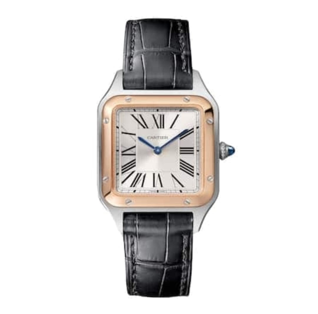 New Cartier Santos-Dumont Rose Gold & Steel Watch Small W2SA0012 | eBay
