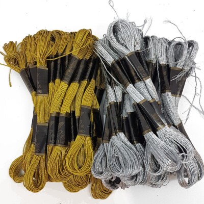 Metallic Glitter Thread 1mm Shiny Embroidery Decorative Sewing Craft 8 ...