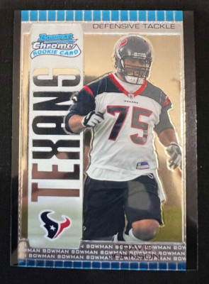 TRAVIS JOHNSON Houston Texans 2005 Bowman Chrome NFL Rookie Card RC ...