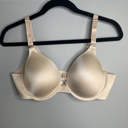 Vanity Fair Beauty Back Smoother Underwire Bra 38B Beige Satin Padded ...