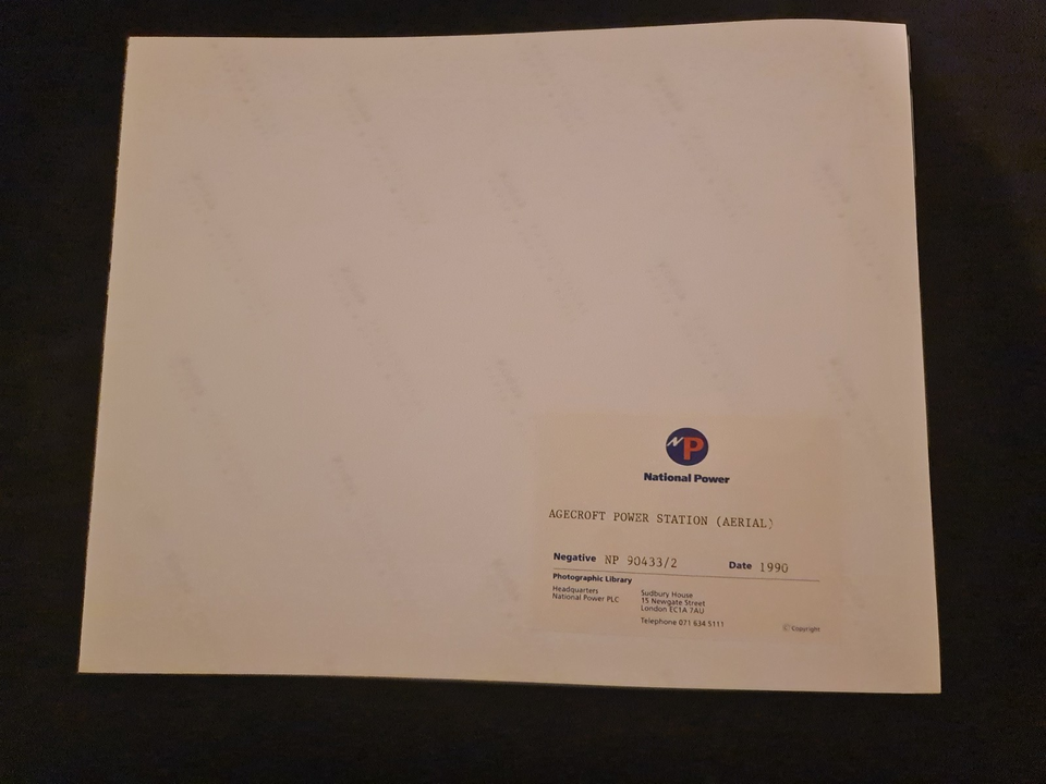 Agecroft Power Station - 2 x colour photos - CEGB / National Power ...