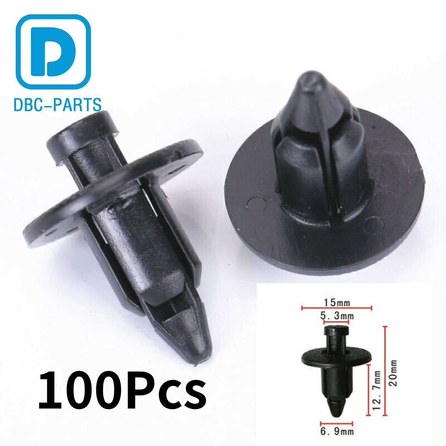 100pcs Bumper Cover Retainer Clips For Subaru Forester Legacy WRX ...